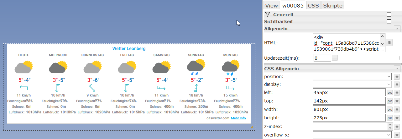 Alternatives Wetter-Widget – smarthome-tricks.de