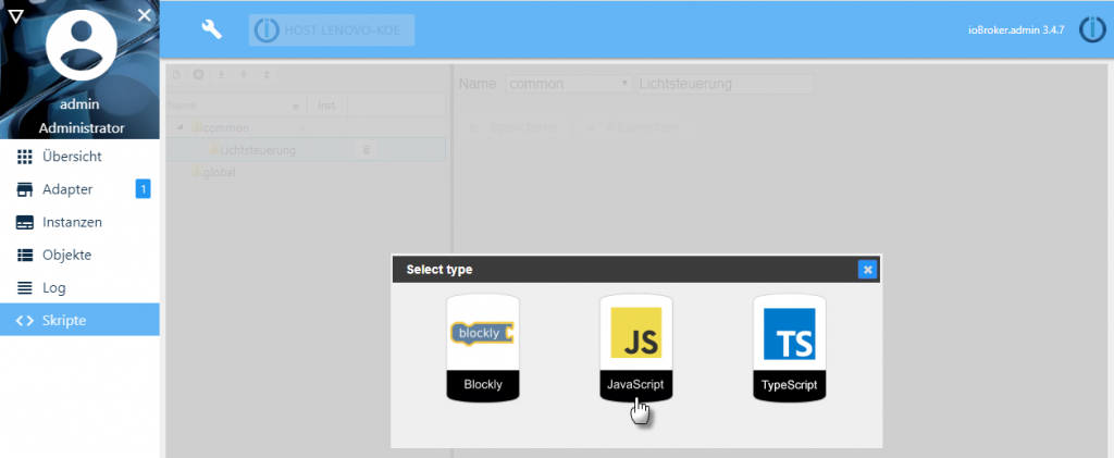 ioBroker JavaScript – Einführung – smarthome-tricks.de