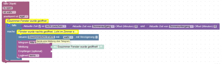 Blockly – Beispiel – Fernsterüberwachung – smarthome-tricks.de