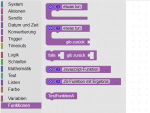 Blockly – Grundlagen – Funktionen – smarthome-tricks.de