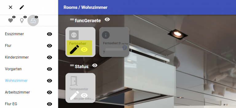 ioBroker Material UI – Inhaltsbereich – smarthome-tricks.de