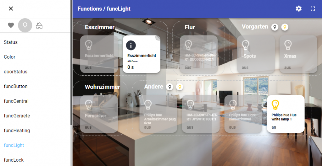 ioBroker Material UI – Navigation – smarthome-tricks.de