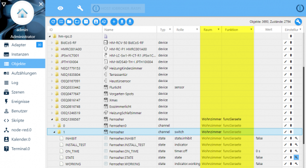 ioBroker Material UI – Inhaltsbereich – smarthome-tricks.de