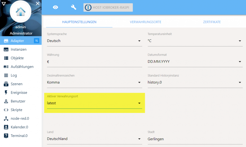 ioBroker Material UI – Installation – smarthome-tricks.de