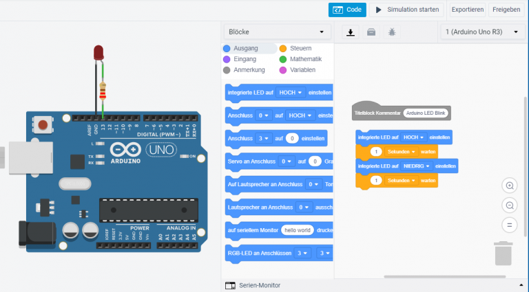 Arduino Schaltung mit Tinkercad simulieren – smarthome-tricks.de