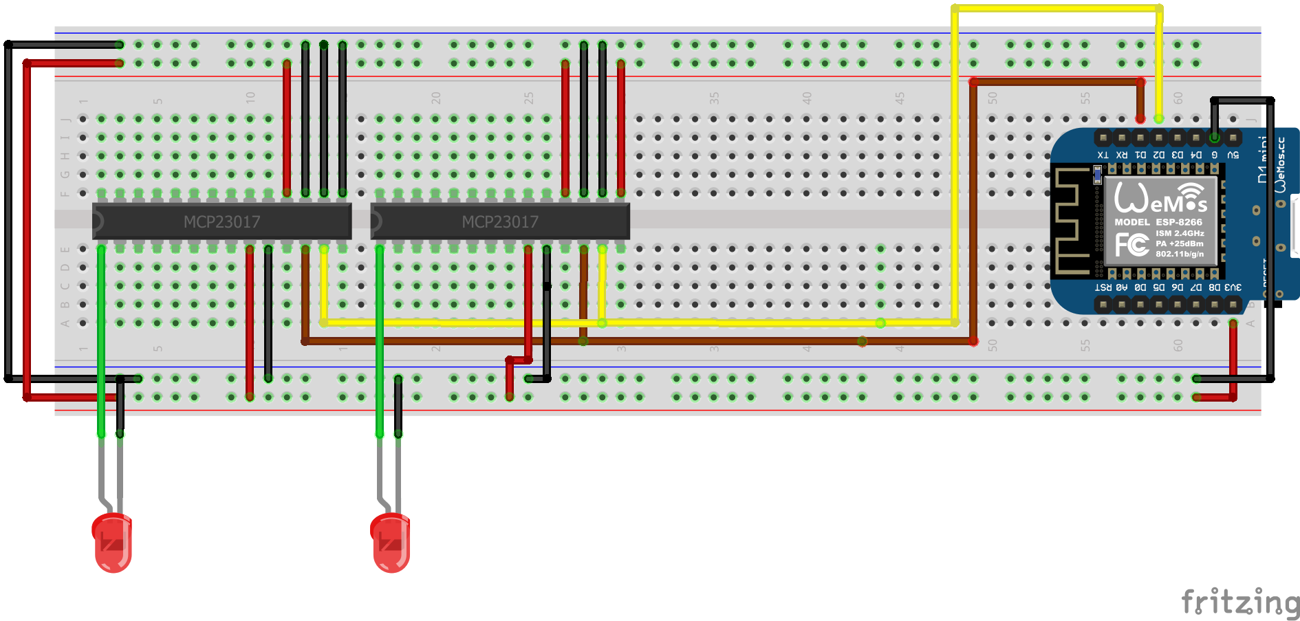 MCP23017 I/O Port Expander – smarthome-tricks.de