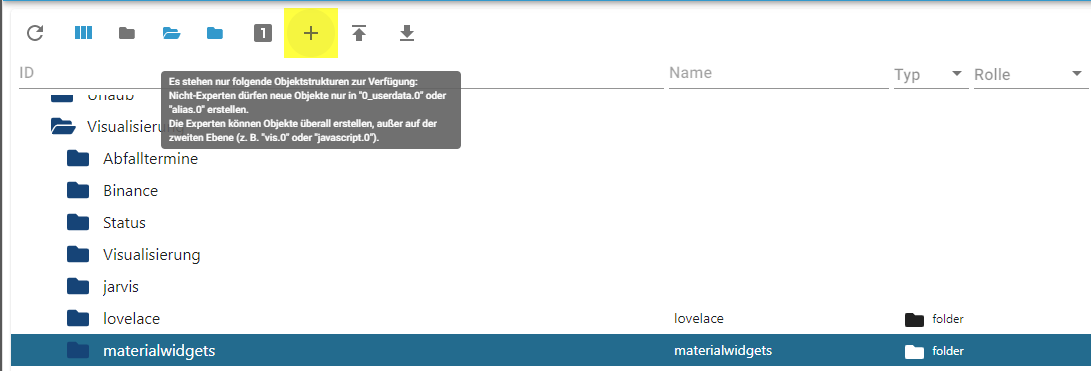VIS Material Design Widgets – Teil 8 – Alerts – smarthome-tricks.de