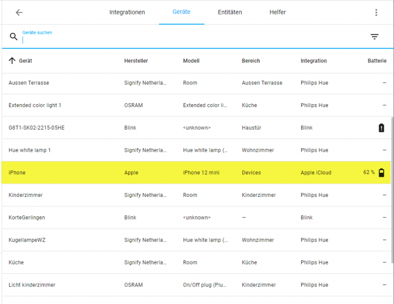 Home Assistant – iCloud Integration für Geräteinformationen – smarthome-tricks.de